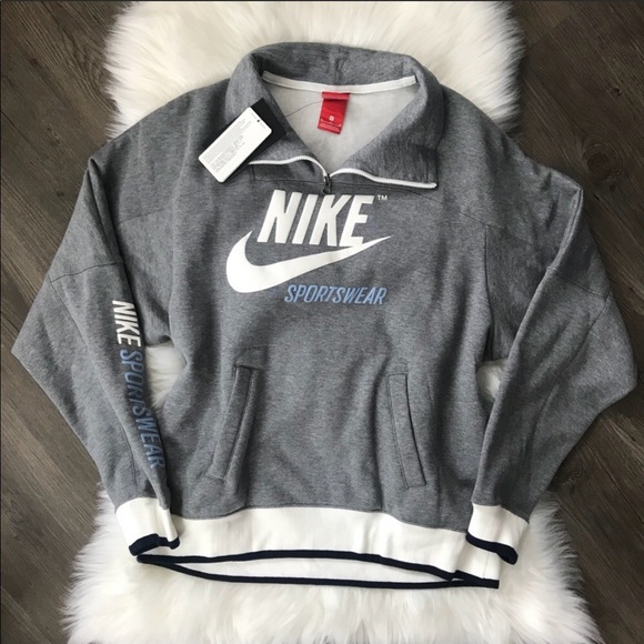 Nike | Sweaters | Nwt Nike Sportswear Archive Half Zip Sweater | Poshmark